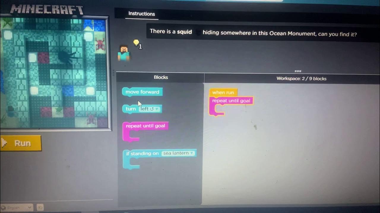 Code.org Minecraft: Voyage Aquatic Puzzle 10 - YouTube