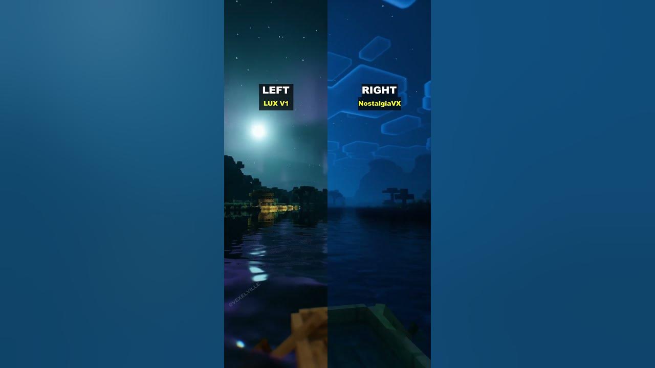 Minecraft Shaders: Lux V1 or NostalgiaVX? #shorts - YouTube