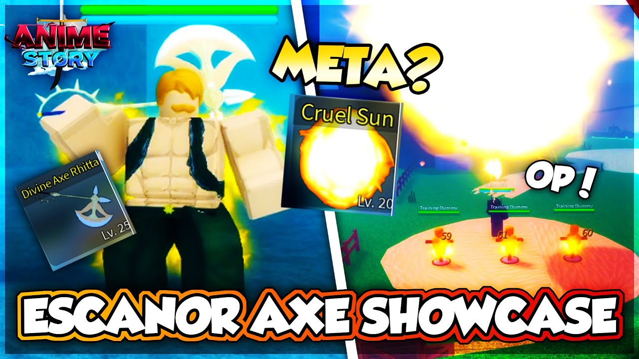 Escanor Axe + Cruel Sun Showcase in Anime Story - YouTube