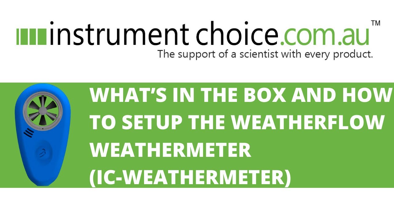 What's in the Box and How to Set Up the WeatherFlow WEATHERmeter (IC-Weathermeter) - YouTube