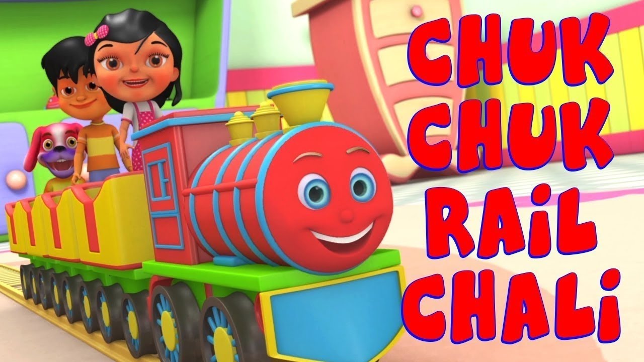 chhuk chhuk rail chali | छुक छुक रेल चली |Hindi nursery rhymes | Hindi ...