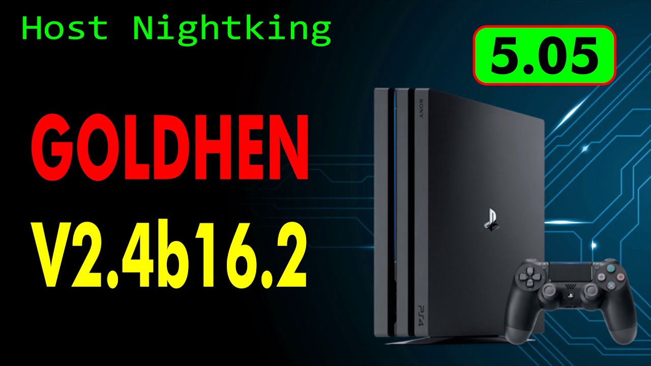 PS4 5.05 GOLDHEN V2.4B16.2 By Sistro - YouTube