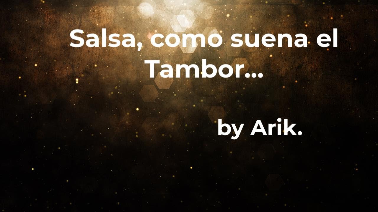 Ale, Salsa como suena el tambor.. - YouTube