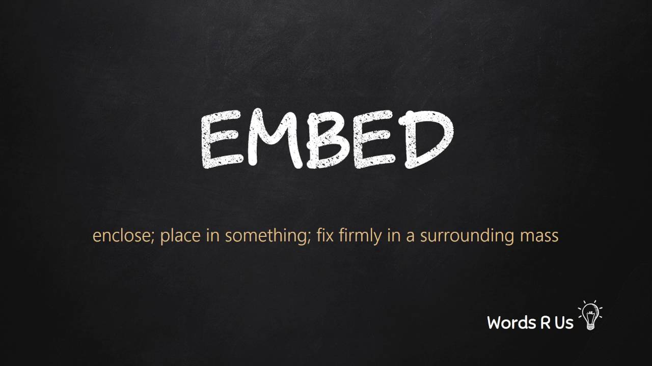 How to Pronounce EMBED in American English - YouTube