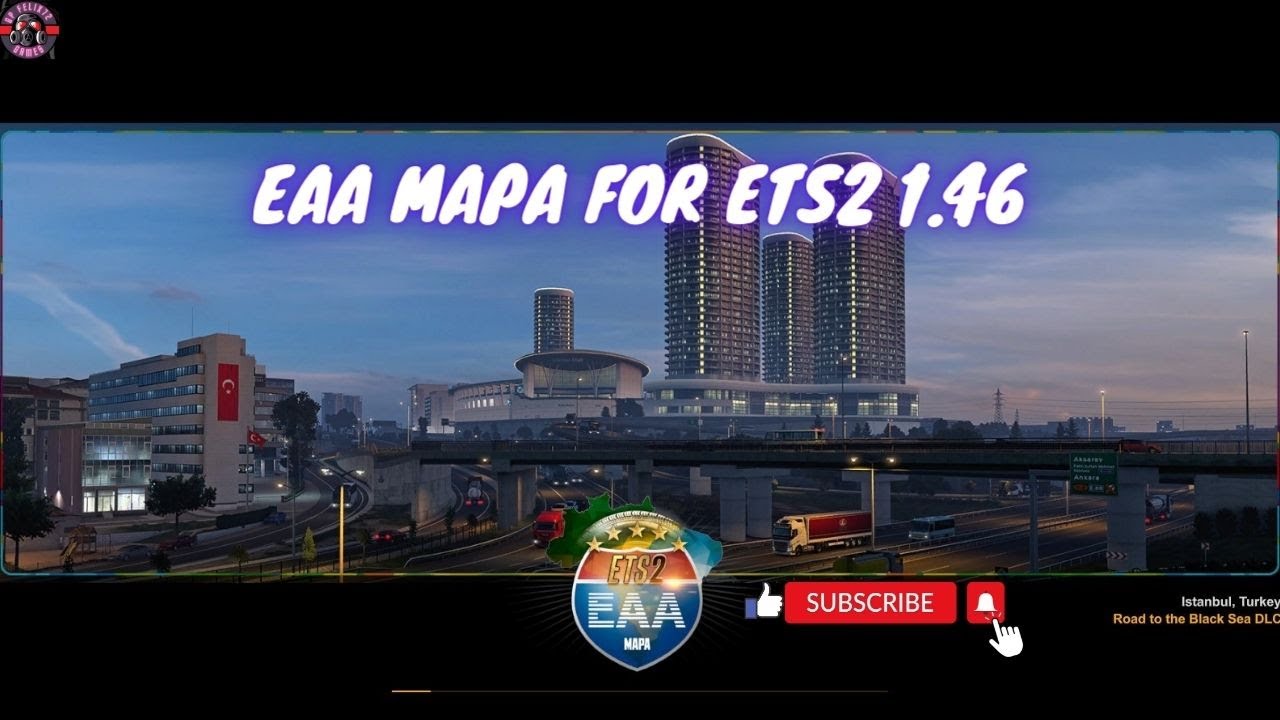 EAA MAPA 1.46 FOR EURO TRUCK SIMULATOR 2 - New Version Released! - YouTube