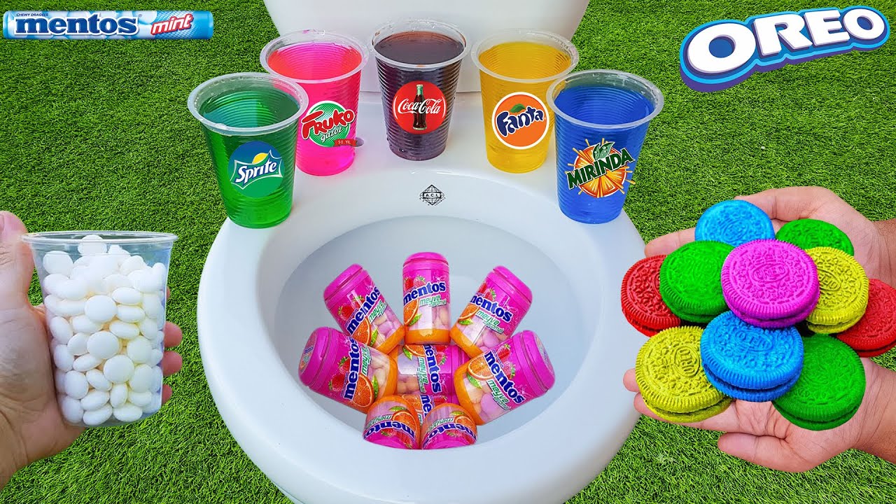 Experiment Oreo VS Coke, Sprite, Fanta, Froku, Mirinda, Red Bull and ...