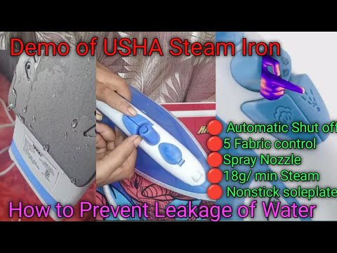 Demo of Steam Iron// USHA Steam Iron Review// How to Use Steam Iron ...