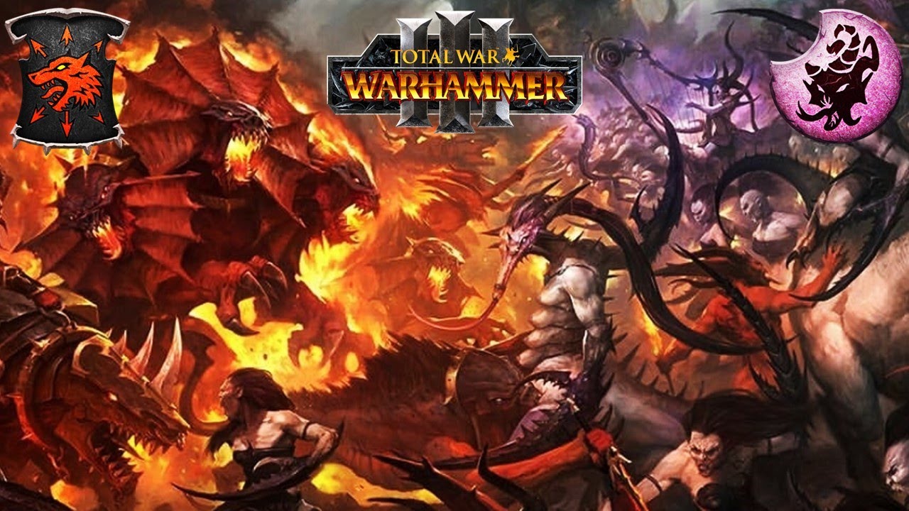 PLEASURE and RAGE - Slaanesh vs. Khorne Classic Battle - Total War ...