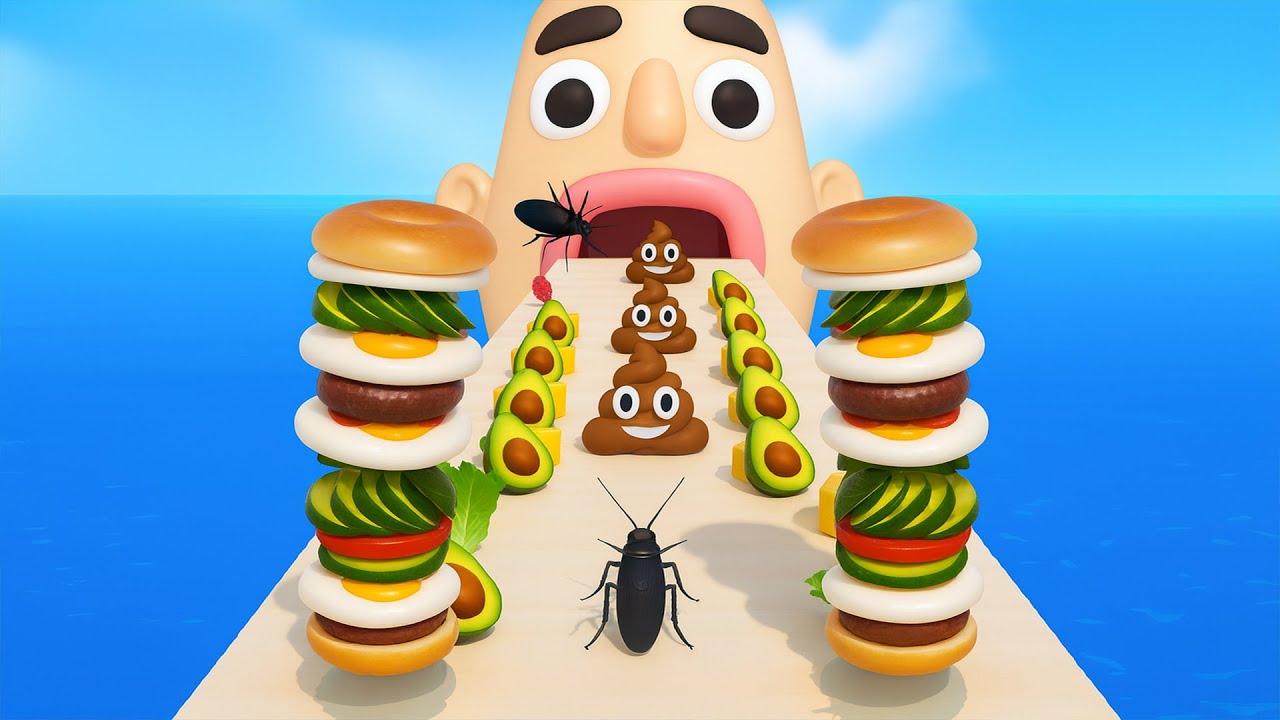 Sandwich Runner - SpeedRun All Levels Gameplay Walkthrough Android,ios ...