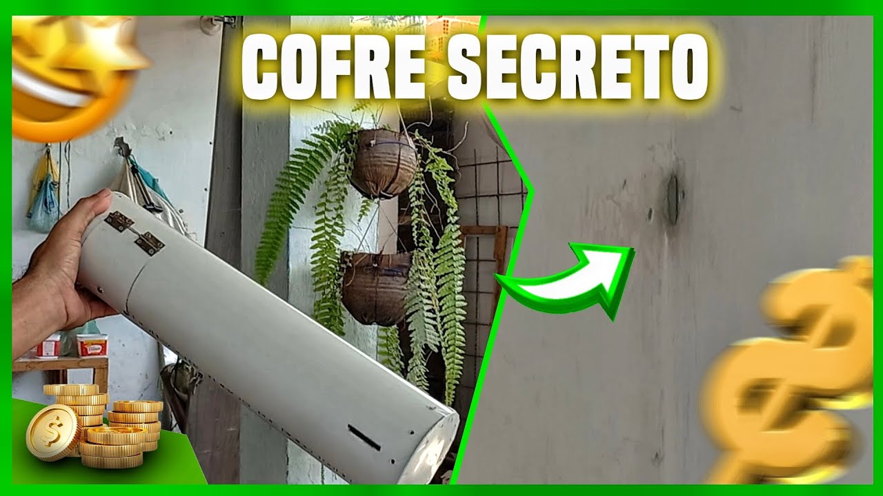 INÉDITO, COMO FAZER UM COFRE SECRETO EMBUTIDO NA PAREDE ,(ninguém vai ...