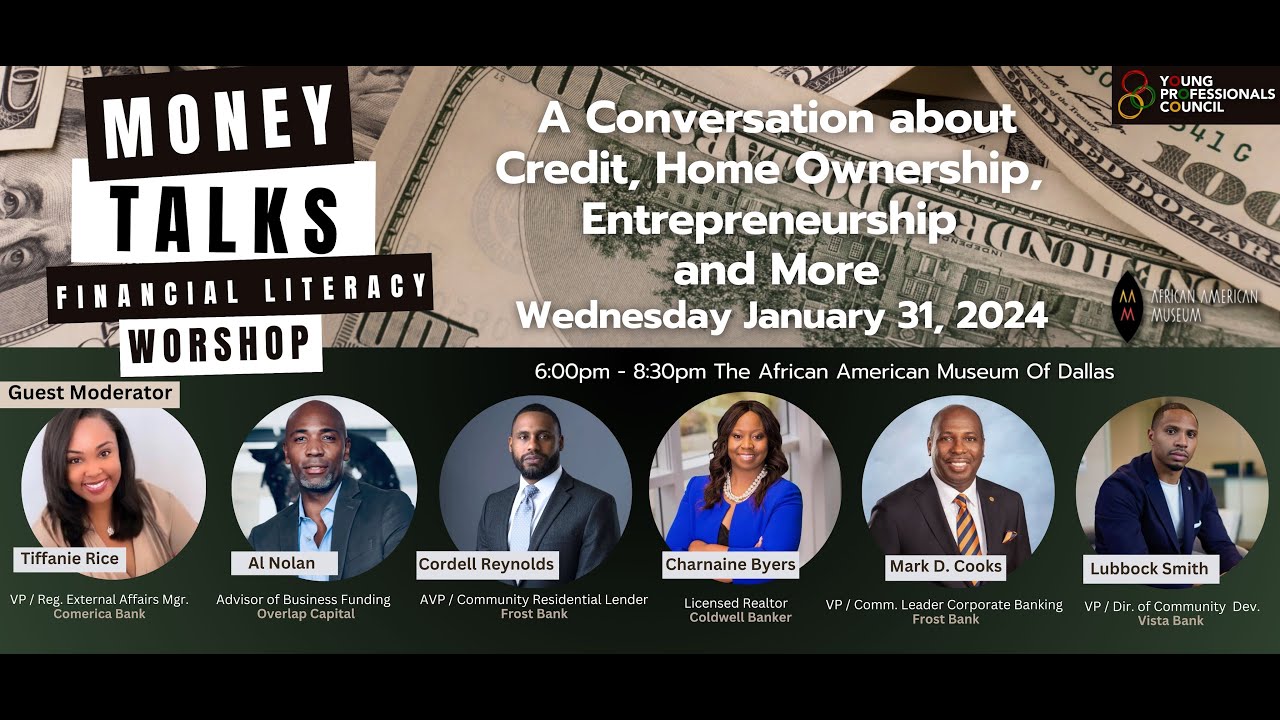 Part 1 Money Talks Financial Literacy Workshop at the African American ...