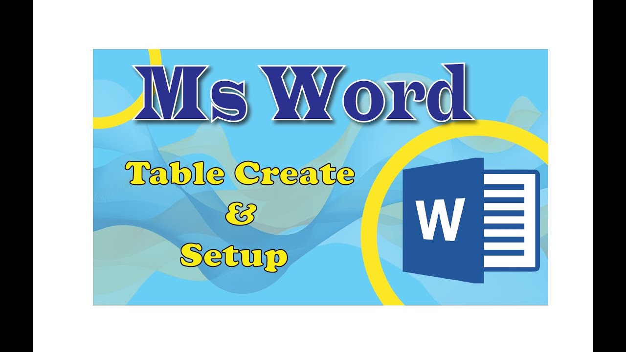 Master Tables in MS Word Full Setup Guide|| Tech Abrar265, 2024 - YouTube