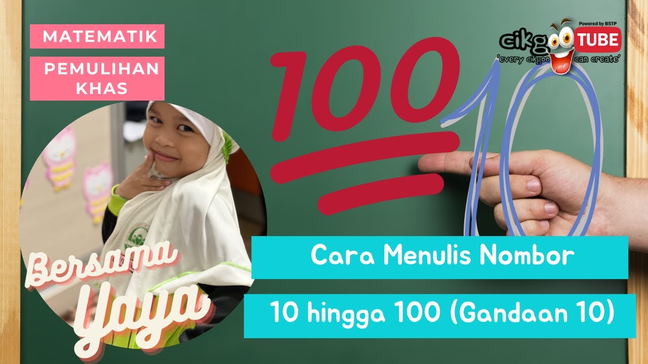 Cara Menulis Nombor 10 hingga 100 (Gandaan 10) - YouTube