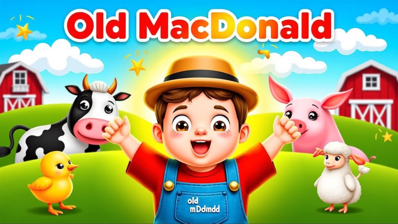 Old MacDonald Had a Farm | Fun Animal Sounds Nursery Rhymes for Kids ...