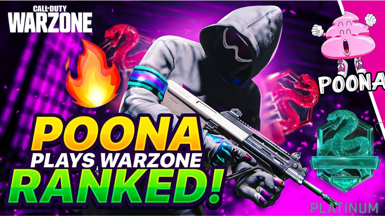 🔴 LIVE - POONA - GOLD TO PLATINUM WARZONE RANKED - YouTube