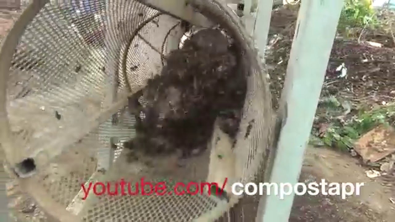 Cernidora de Composta Casera - YouTube