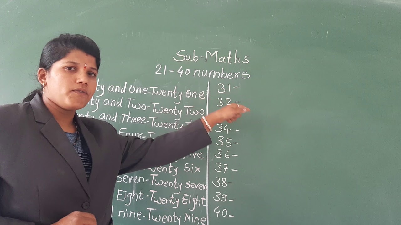 21-40 numbers - YouTube