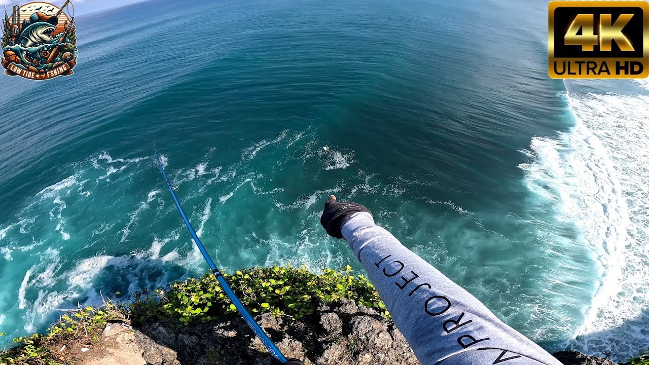 Solo Adventure: Chasing My Dream Giant Trevally on the High Cliffs ...