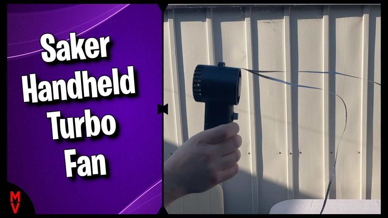 Saker Handheld Turbo Fan || MumblesVideos Product Review - YouTube