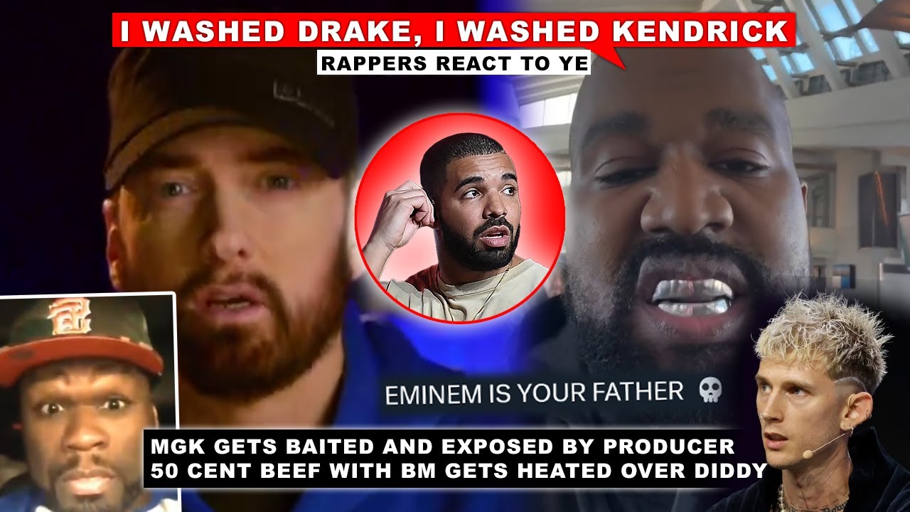 MGK BAITED “Eminem is your Father”😂, Ye Goes Off “I WASHED Drake ...