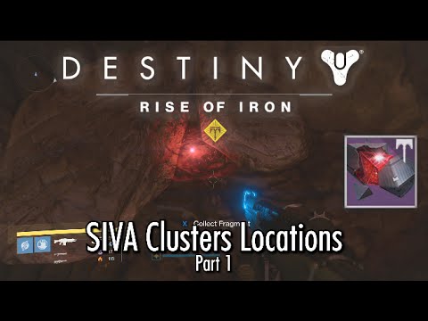 Destiny Rise of Iron - SIVA Clusters Locations Guide - Part 1 - YouTube