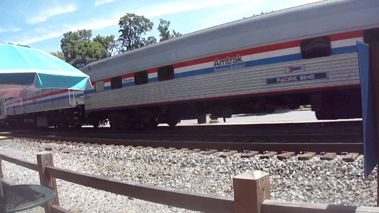 Amtrak Capitol Limited 30 roars through the Gaithersburg Marc Station ...