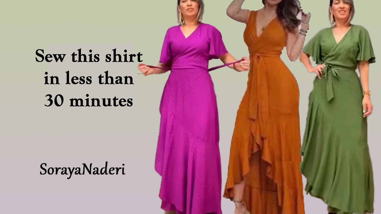 Cut and sew a dress easily | sew for 30 minutes,Even if you are not a ...
