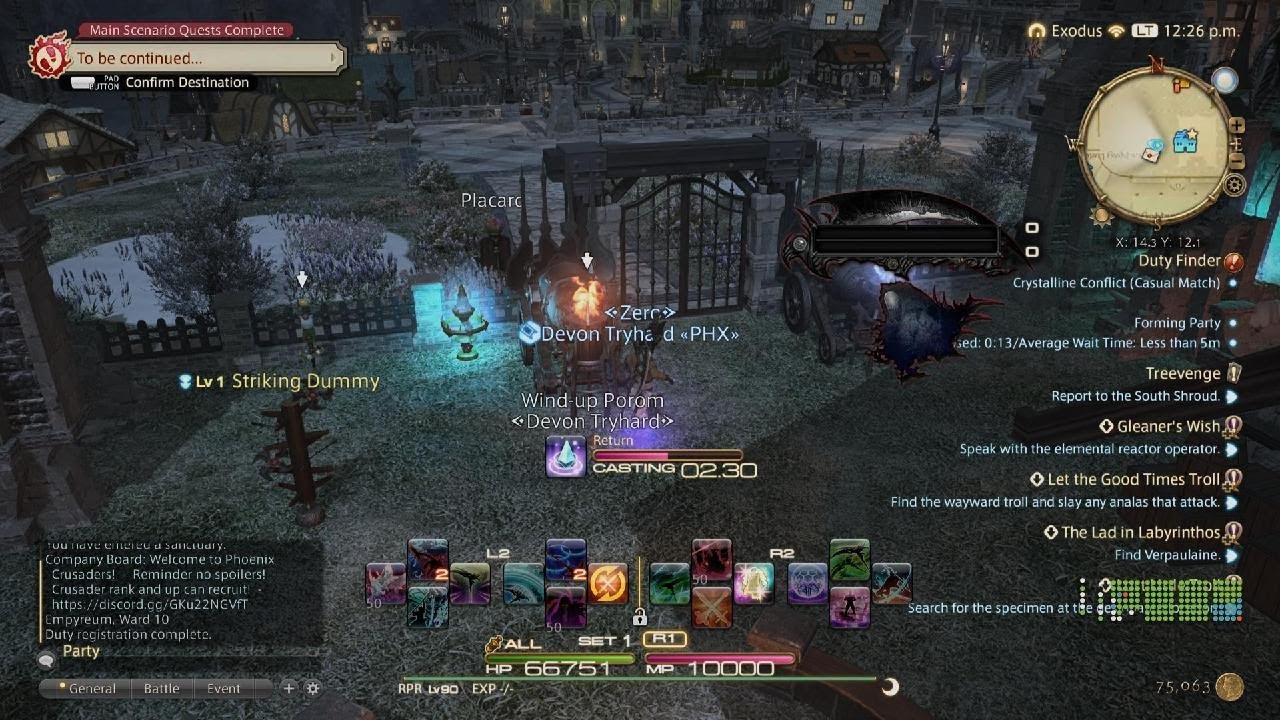 [FINAL FANTASY XIV Online] - Level 90 Reaper PVP - YouTube