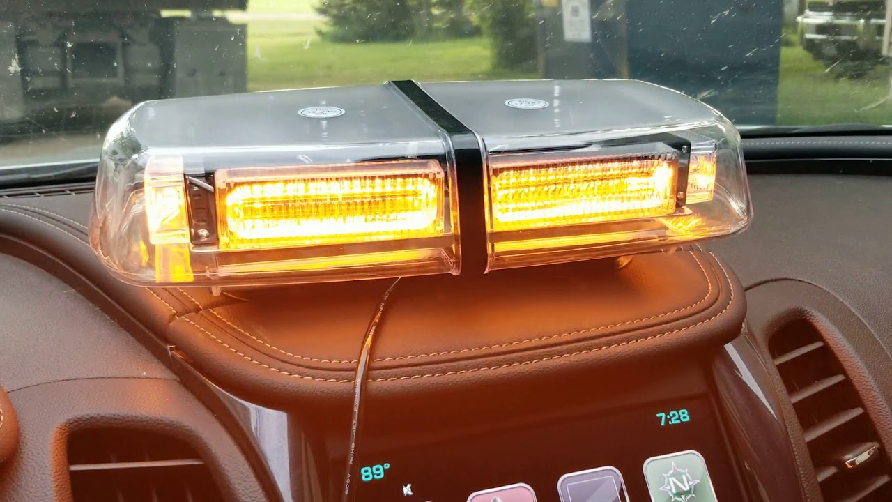 New strobe light for the roof of my snowblower cab - YouTube
