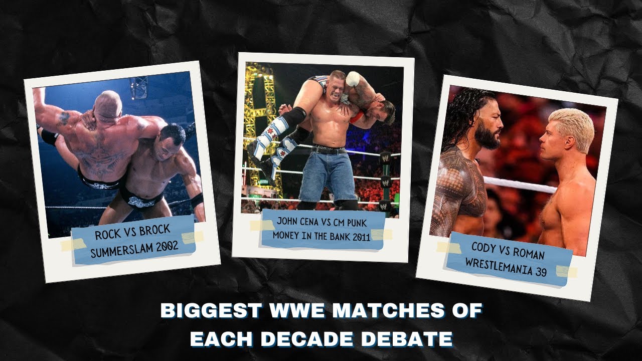 No Name Wrestling Podcast Episode 36, Biggest Matches Of Each Decade ...