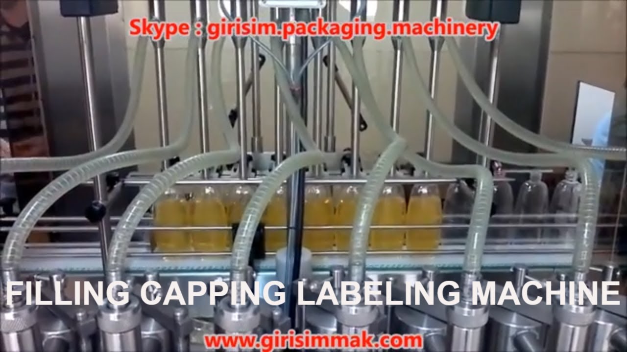 PACKAGING LINE - LIQUID FILLING MACHINE & CAPPING MACHINE & LABELING ...