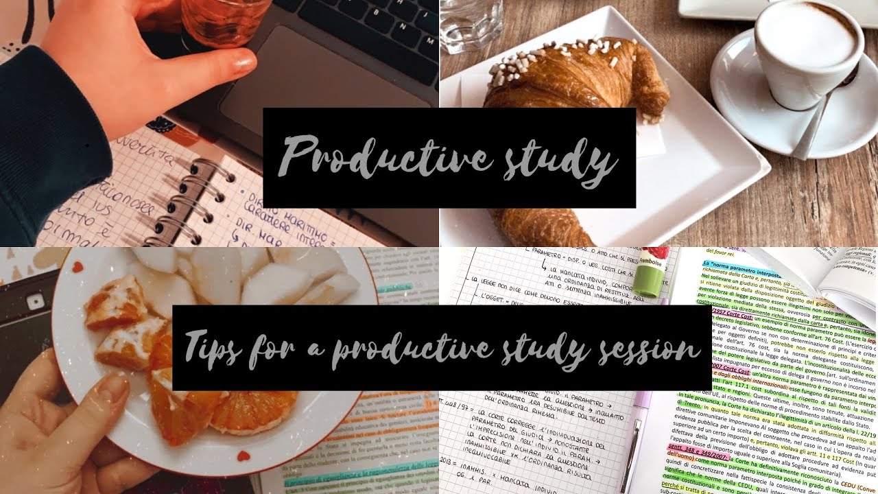Productive study day - Tips for a productive study session - YouTube