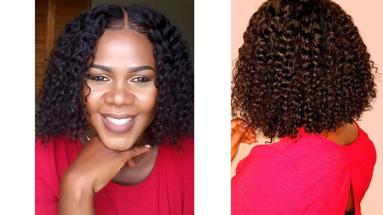 4x4 Lace Front Brazillian Deep Curly Bob (12 inches) // FT ATZHAIR On ...