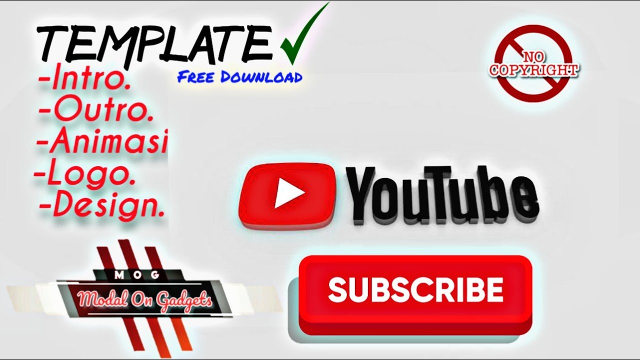 Template Intro Subscribe, Like, Comment Free Download #2 - YouTube