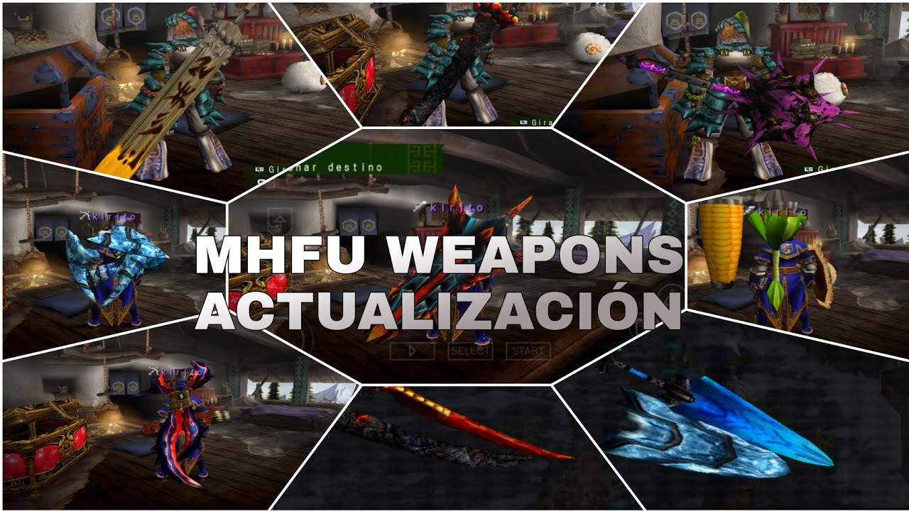 MHFU TEXTURAS HD ACTUALIZACIÓN WEAPONS TEXTURES FREEDOM UNITE PSP PPSSPP HD TEXTURES MOD HD ...