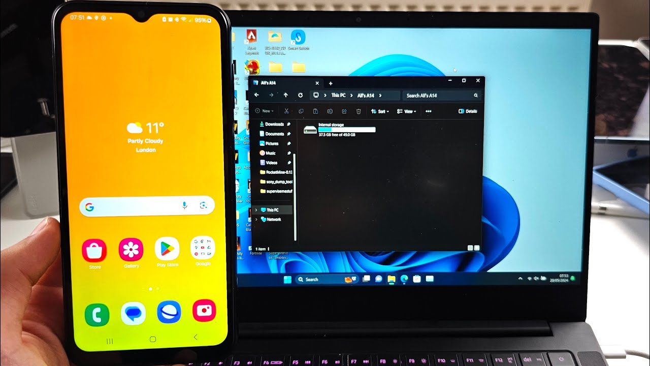 How To Connect Samsung Galaxy A14 to PC or Laptop Computer! - YouTube