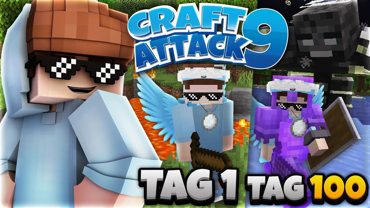 ICH habe 100 TAGE in CRAFT ATTACK 9 überlebt & DAS ist passiert! - YouTube