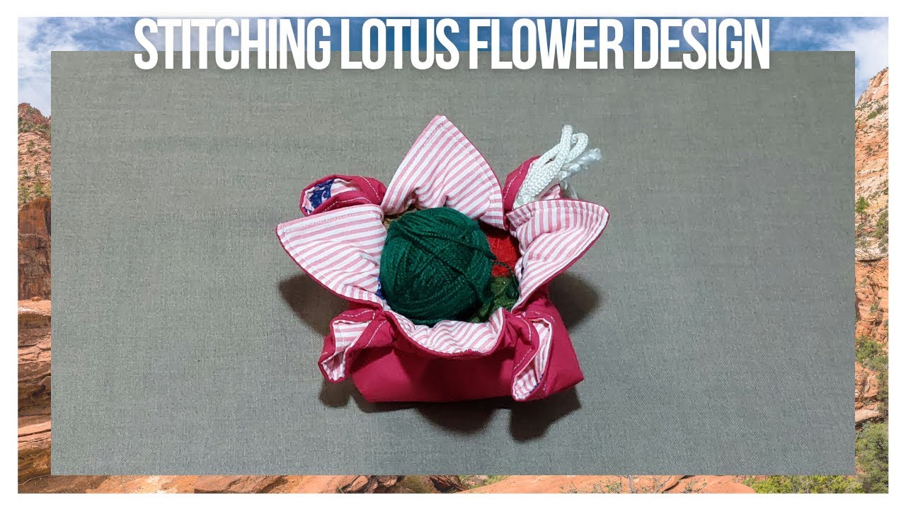 Sewing a lotus flower - Have you ever thought of sewing a lotus flower ...
