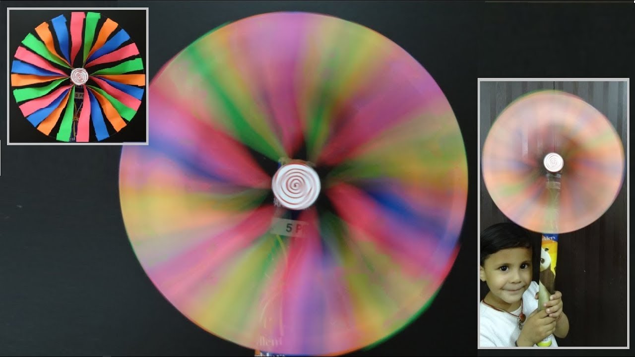Paper Crafts: How to make a spinning Pinwheel | DIY Toy for kids - YouTube