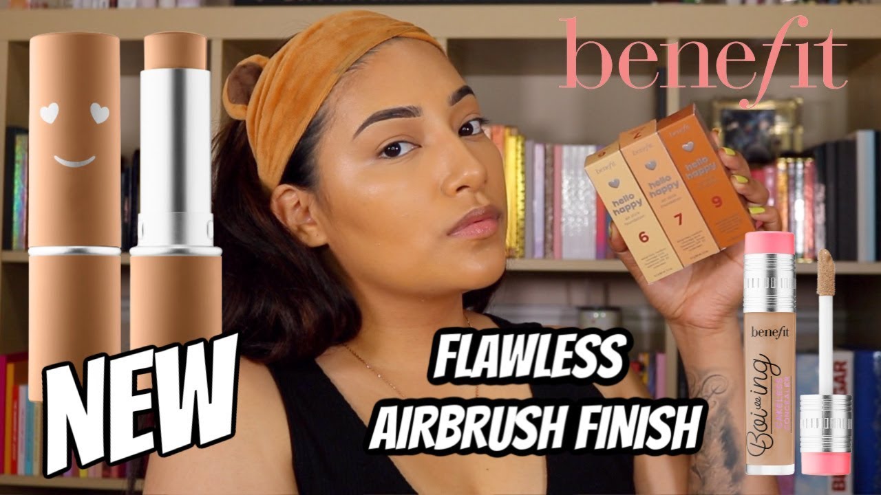 BENEFIT COSMETICS HELLO HAPPY AIR STICK FOUNDATION WEAR TEST ...