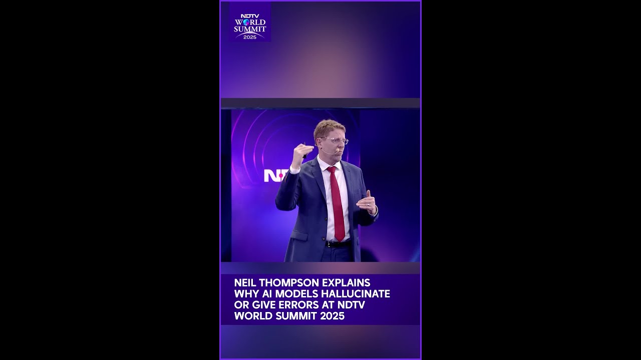 Neil Thompson Explains Why AI Models Hallucinate Or Give Errors At NDTV ...