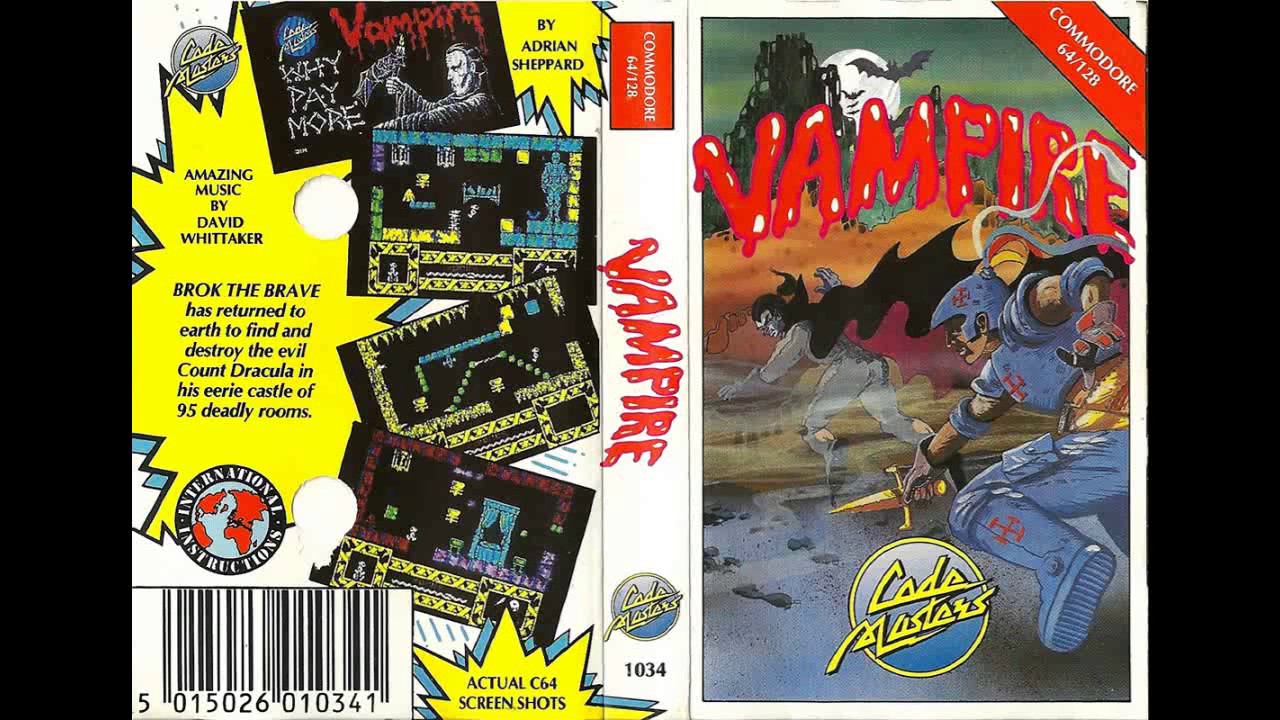 Vampire (1987) Commodore 64 Title Music - YouTube