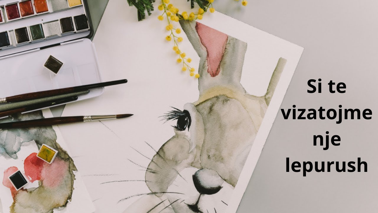 Si te vizatojme nje lepurush / How to draw a bunny - YouTube