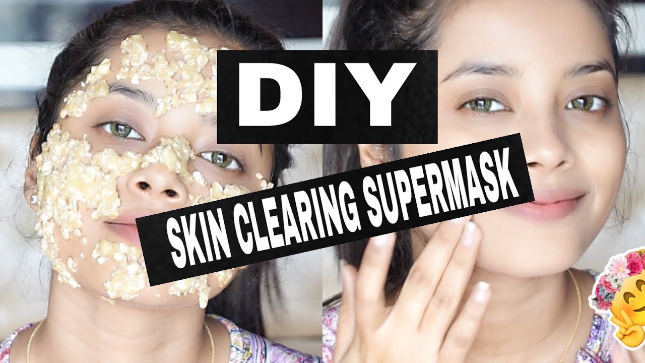 DIY FACE MASK FOR CLEAR SKIN AND IMPROVED COMPLEXION| SUPERMASK - YouTube