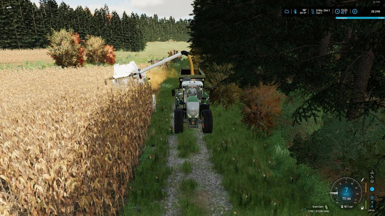 FS22 TerraLife Eifel /grain corn harvest /Eps23 - YouTube