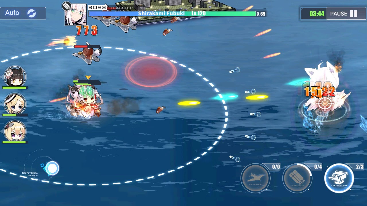 Azur Lane - Looking Glass of Fact and Fiction - EX Stage Dark Fubuki ...