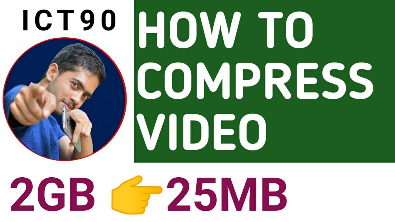 How To Compress Large Video|| 1.5 GB to 80 MB| watch full screen - YouTube