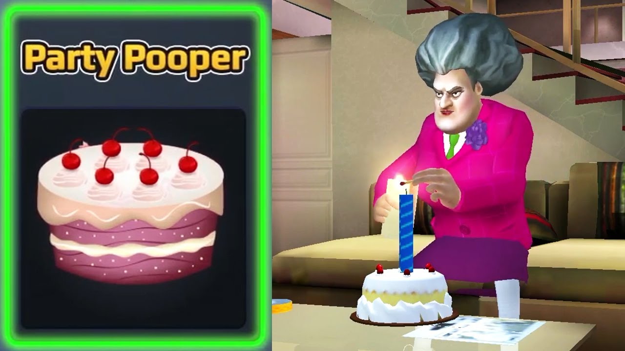 Scary Teacher 3D | Party Pooper Gameplay Walkthrough (iOS Android ...