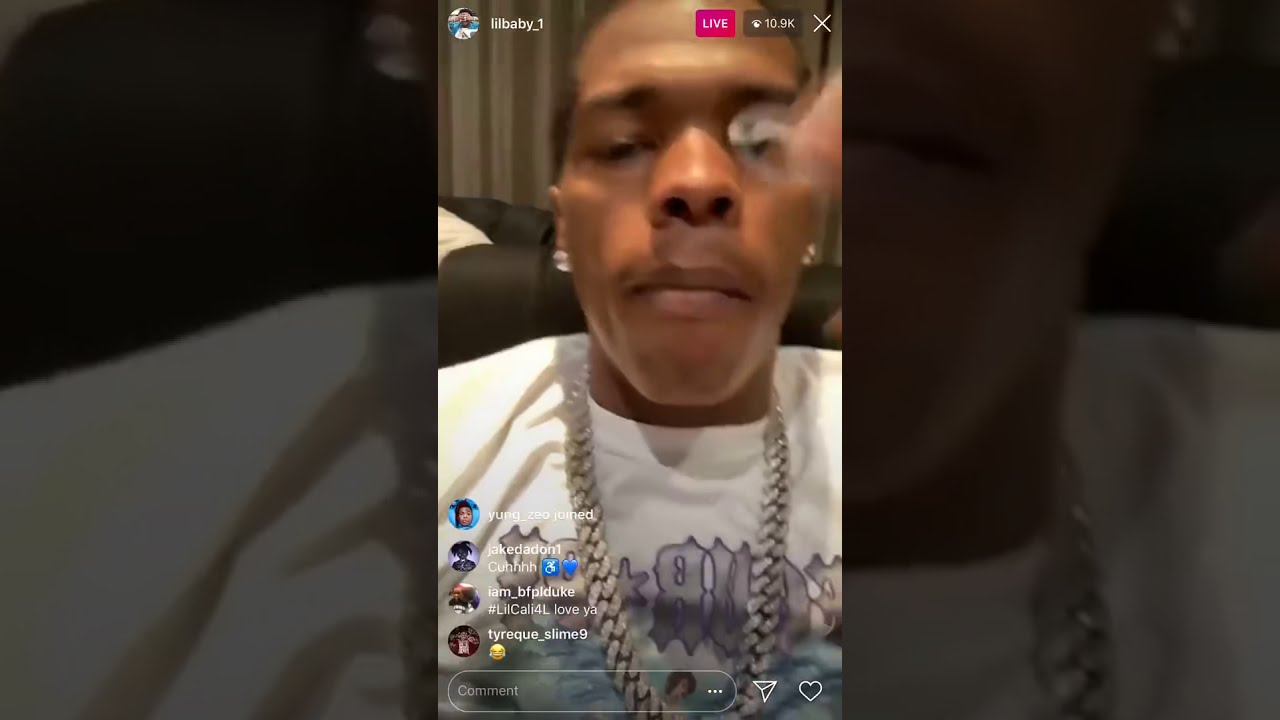 LIL BABY IN THE STUDIO TWEAKING ON INSTAGRAM LIVE😂! - YouTube
