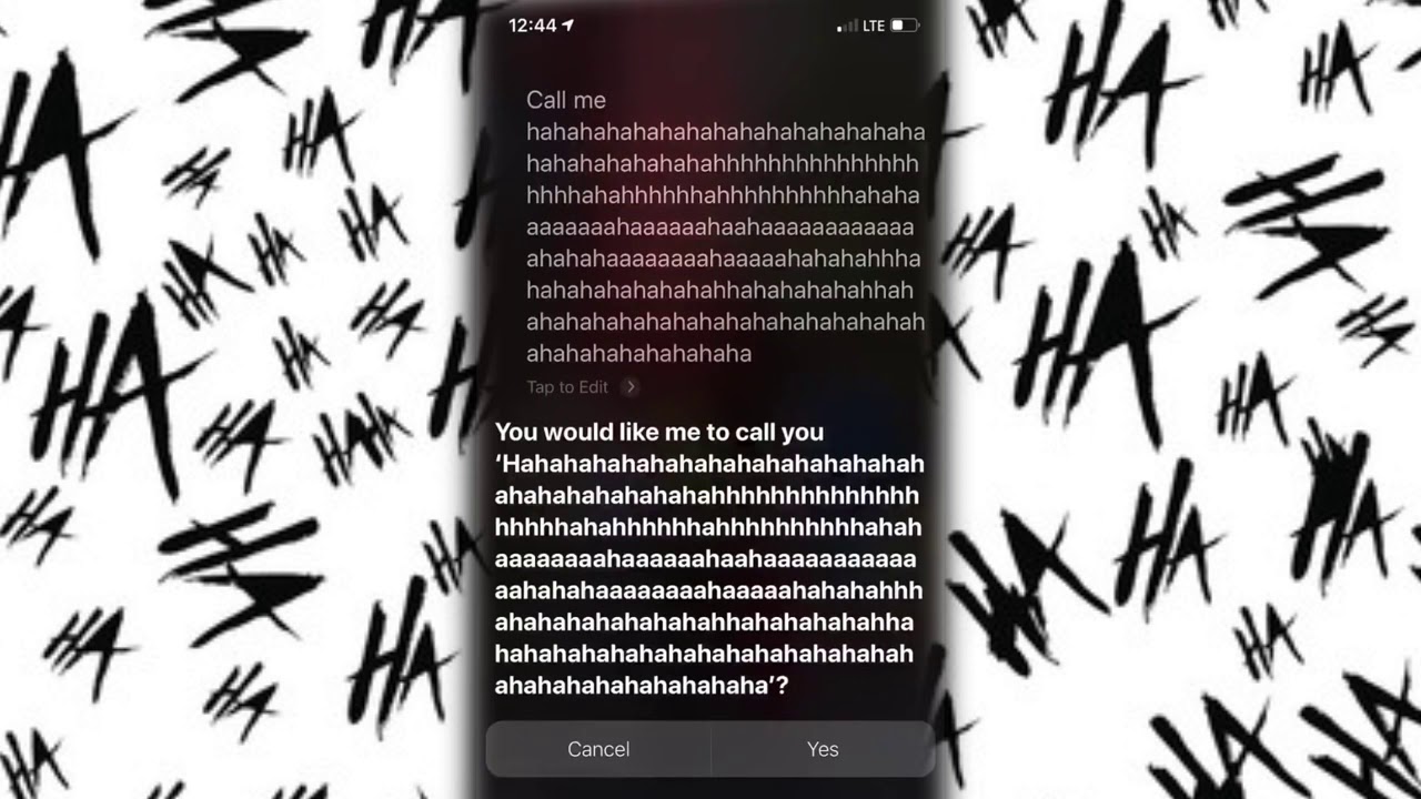 Hey siri call me hahaha - YouTube